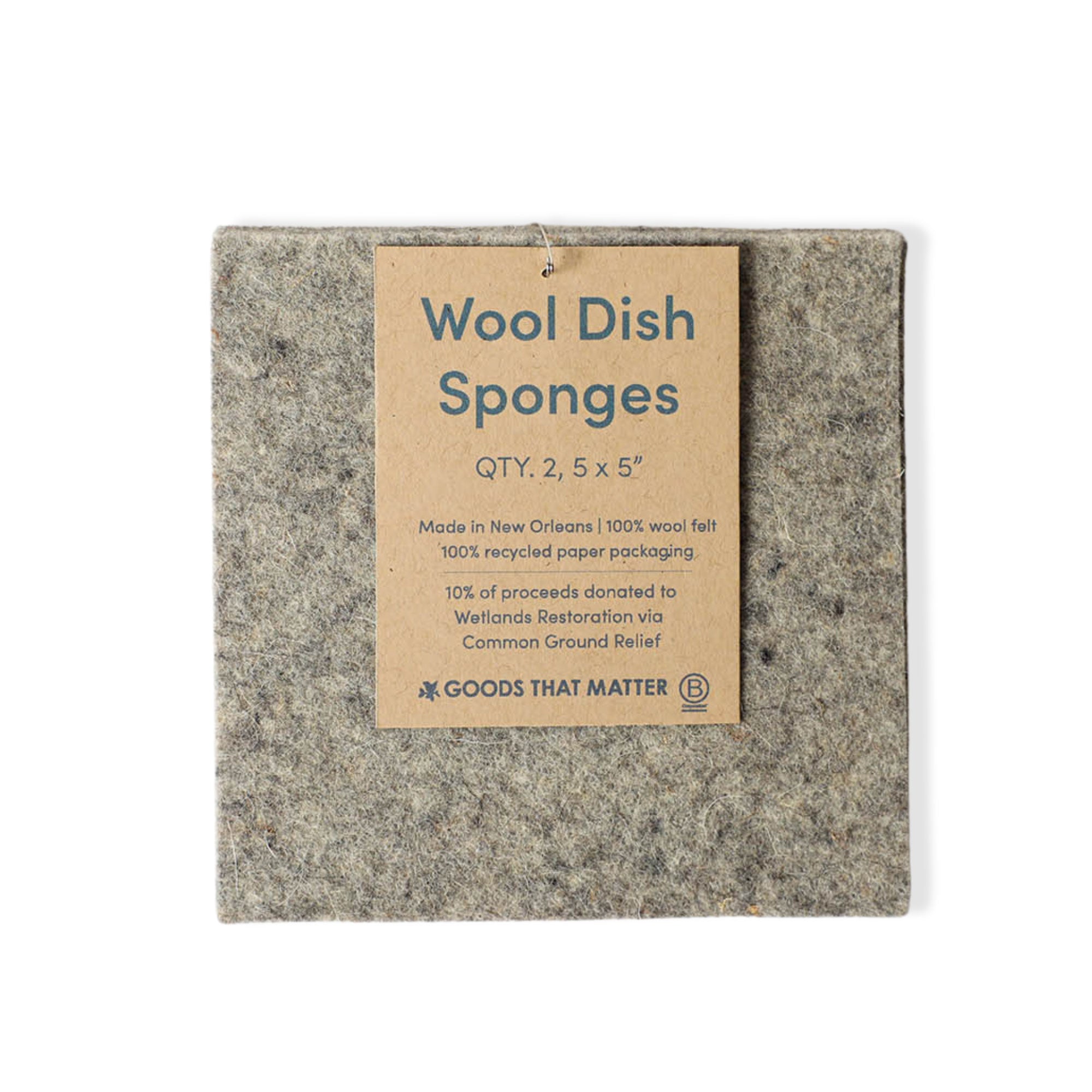 Wool Dish Sponges - Gives to the Wetland Initiative
