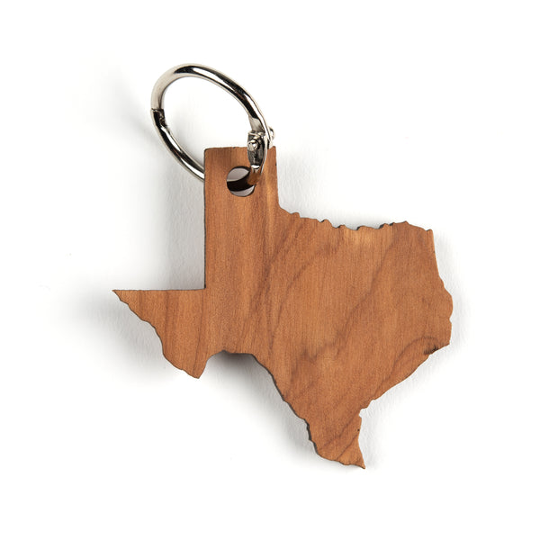 Texas State Wooden Keychain | Eco-Friendly Gifts